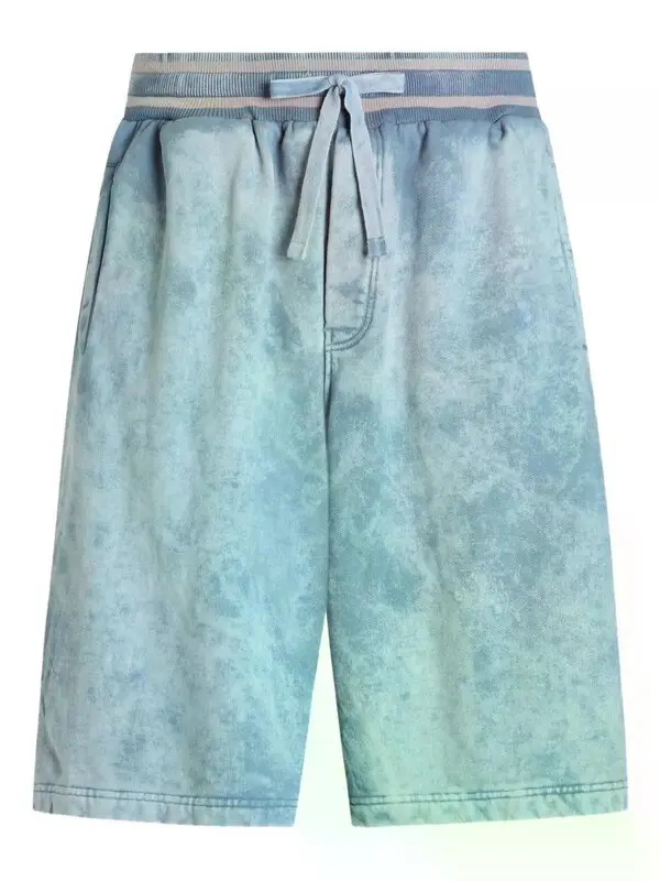 Dolce & Gabbana Printed Drawstring Shorts - Blue