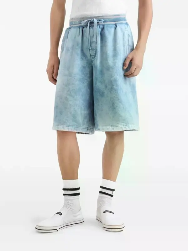 Dolce & Gabbana Printed Drawstring Shorts - Blue