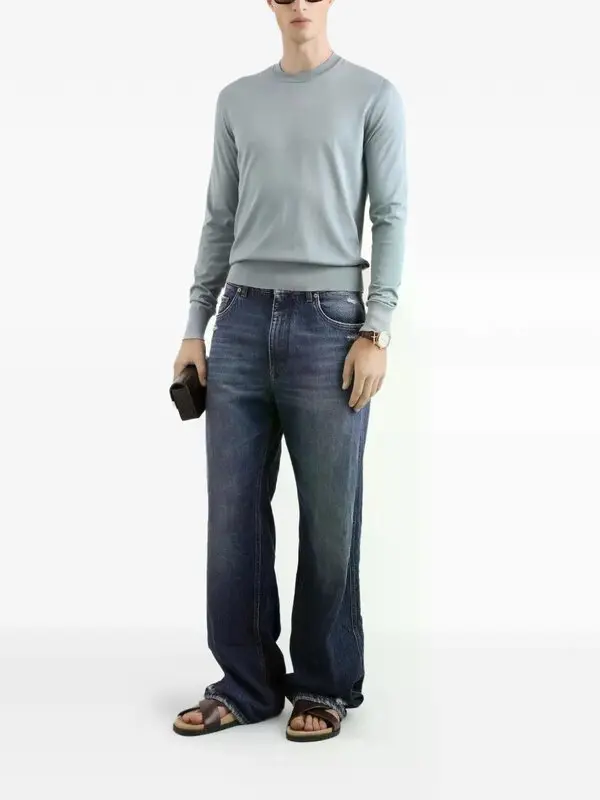 Dolce & Gabbana Crew Neck Long Sleeve Top