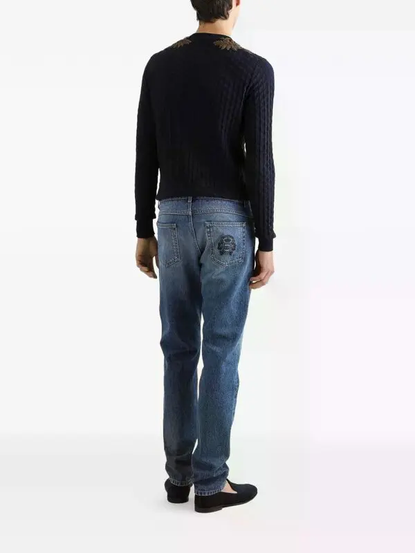 Dolce & Gabbana Embellished Crew Neck Sweater
