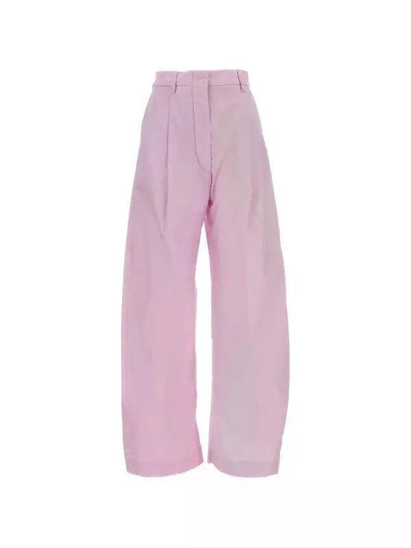THELATEST Pleated Barrel-leg Trousers
