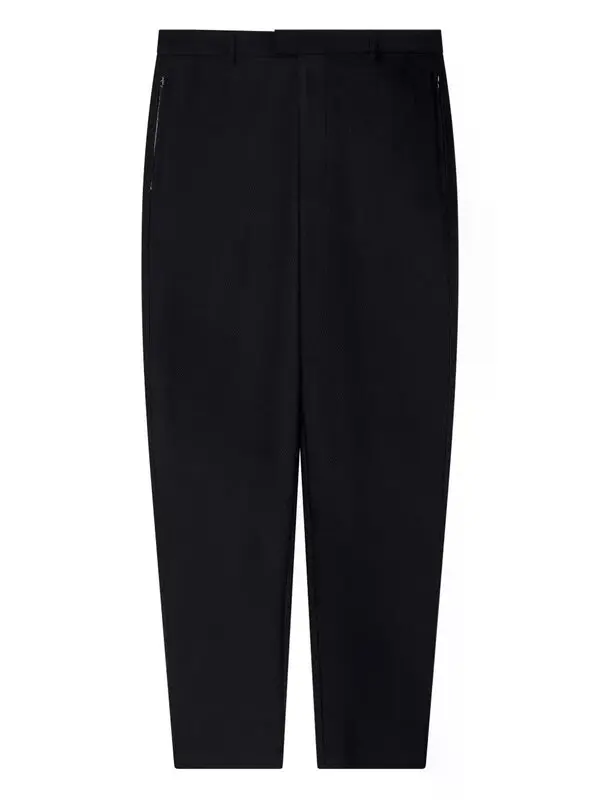 Emporio Armani Textured Weave Zip-pocket Trousers