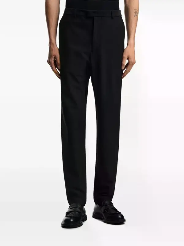 Emporio Armani Textured Weave Zip-pocket Trousers