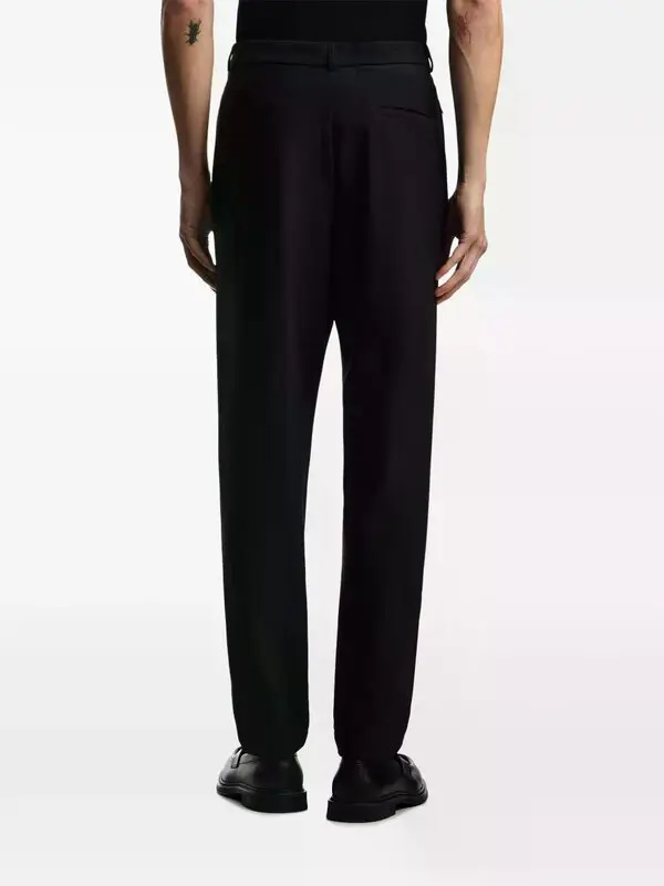 Emporio Armani Textured Weave Zip-pocket Trousers