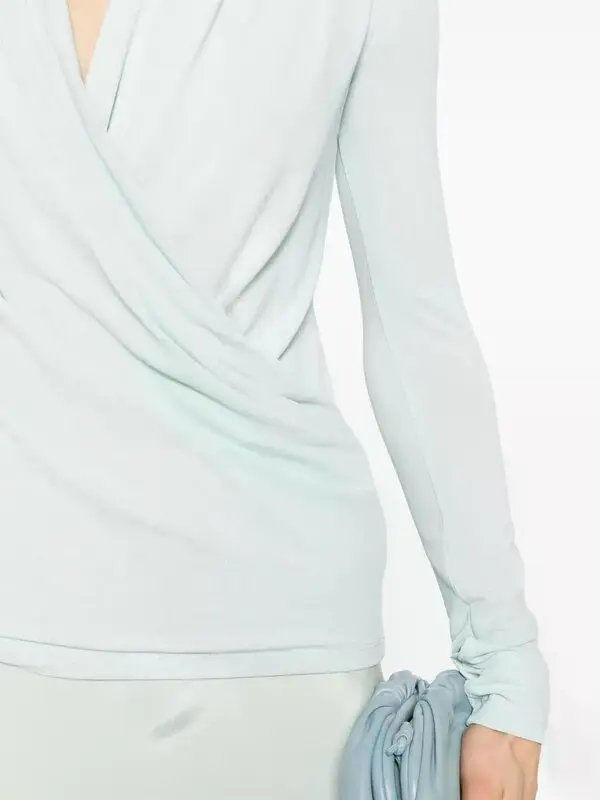 Givenchy V-neck Draped Blouse