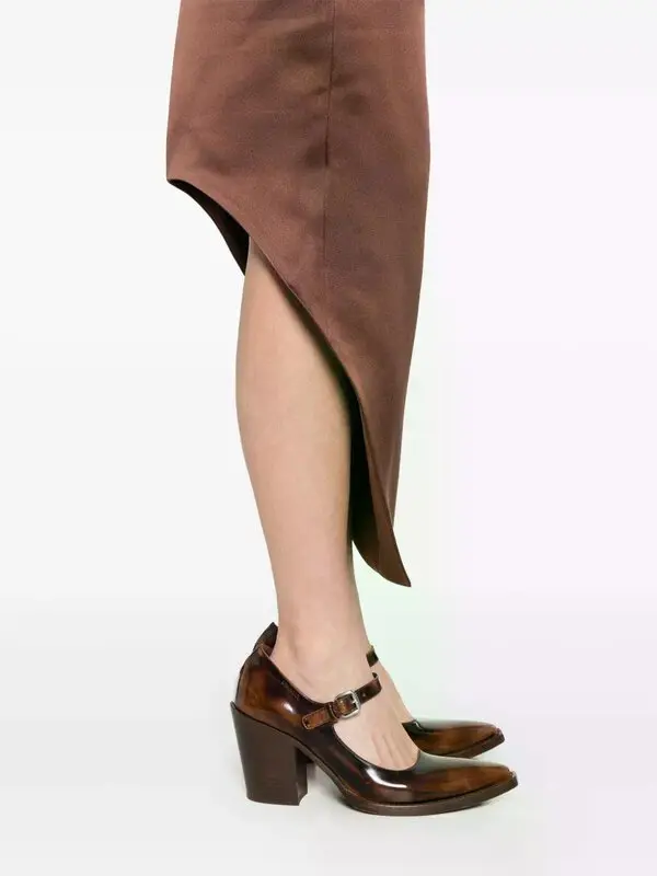 Givenchy High-low Hem Satin Skirt
