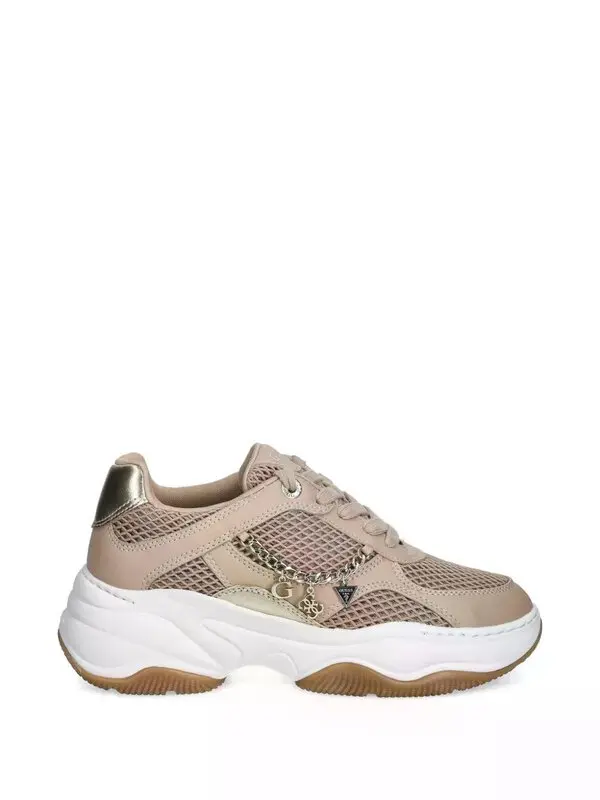 Guess Harpaa Chain Detail Sneakers - Neutrals