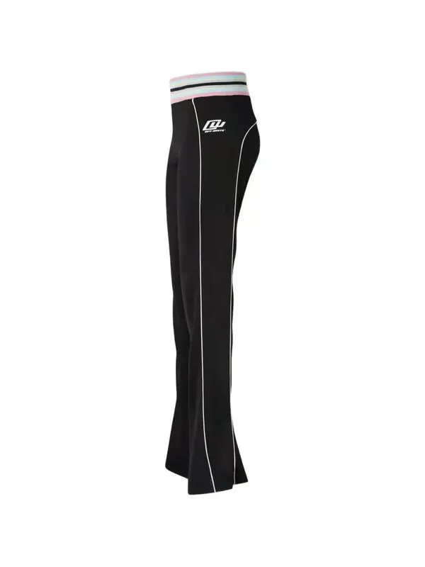 Off-White Striped Waistband Trousers - Black