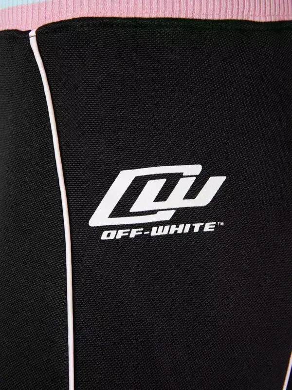 Off-White Striped Waistband Trousers - Black