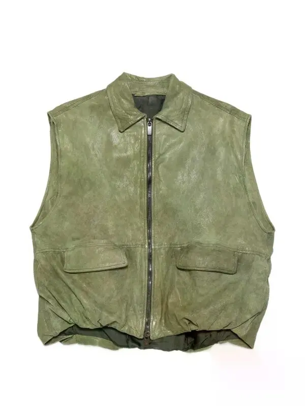 SALVATORE SANTORO Leather Waistcoat