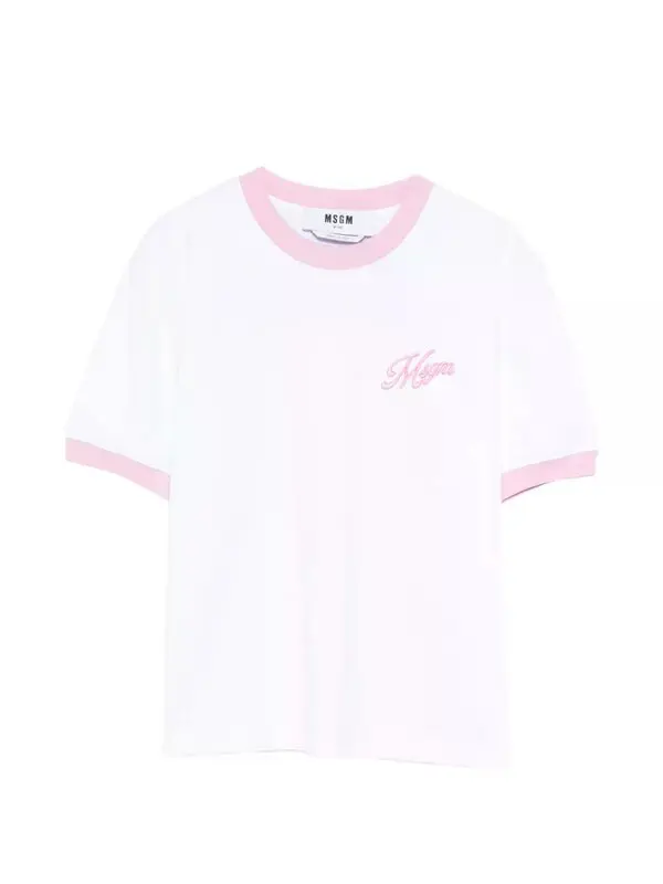 MSGM Embroidered T-shirt
