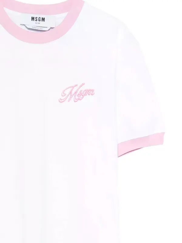 MSGM Embroidered T-shirt