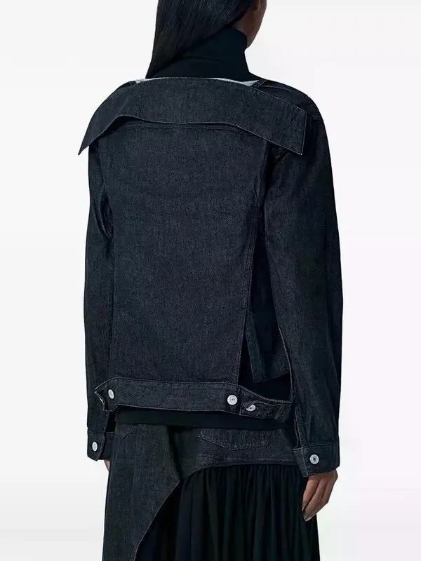 Yohji Yamamoto Contrast Panel Denim Jacket