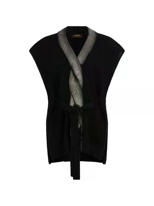 MOORER Braided Tie Vest
