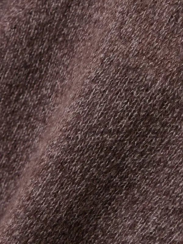 LISA YANG Siona Cashmere And Silk-blend T-shirt - Brown