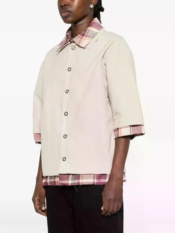 MARBELL Peggy Bowling Shirt - Neutrals