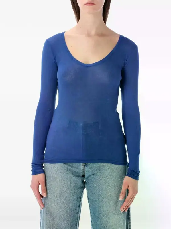 American Vintage V-neck Long-sleeve T-shirt