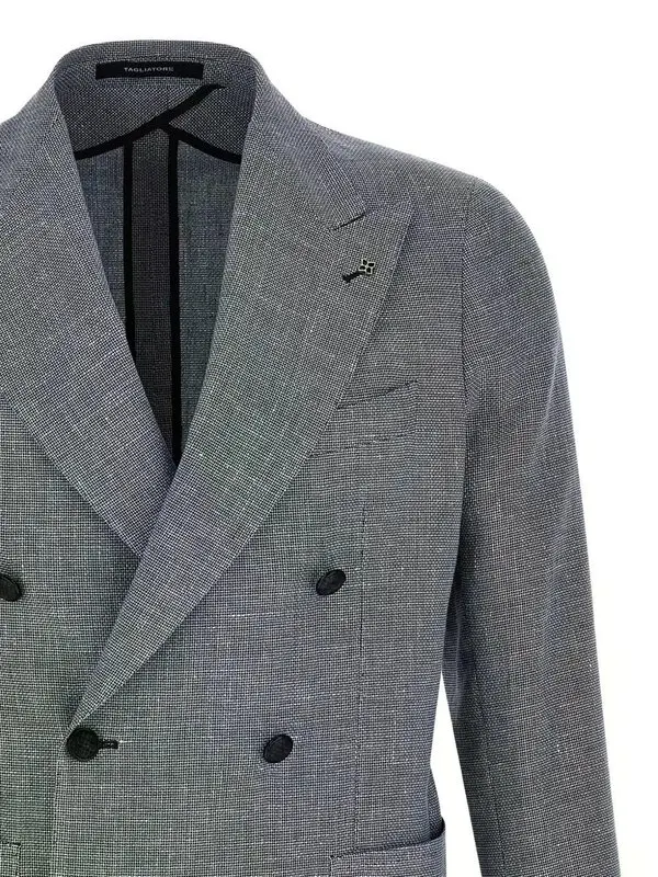 Tagliatore Montecarlo Single-breasted Blazer - Grey