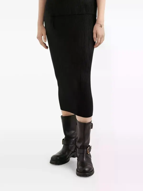 Dolce & Gabbana Ribbed Midi Skirt