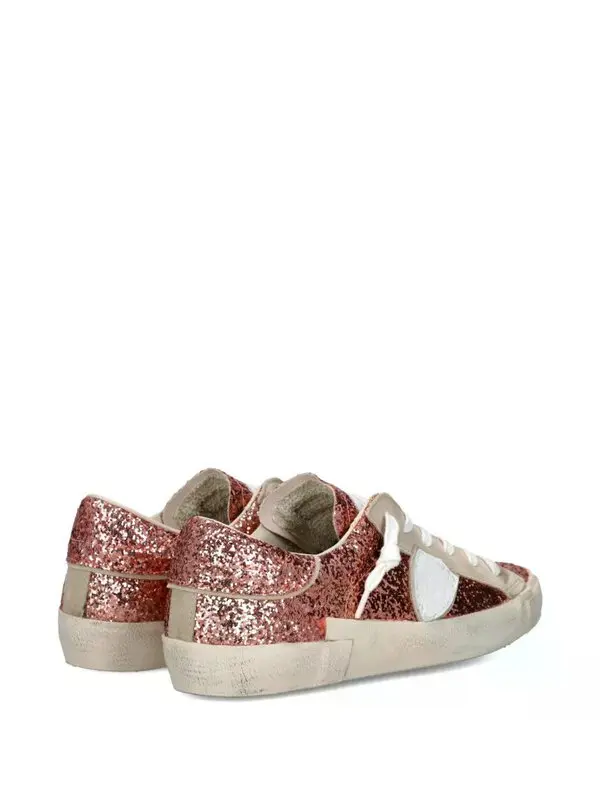 Philippe Model Prsx Glitter Lace-up Sneakers