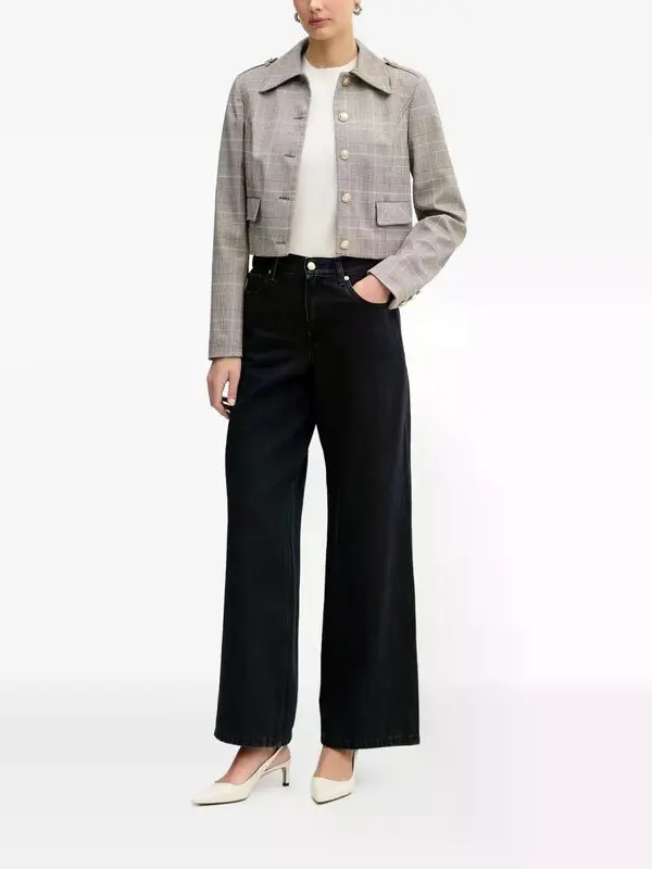 Guess Checked Cropped Jacket