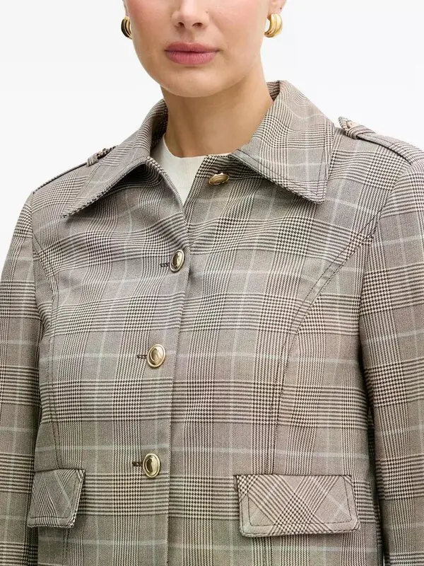Guess Checked Cropped Jacket