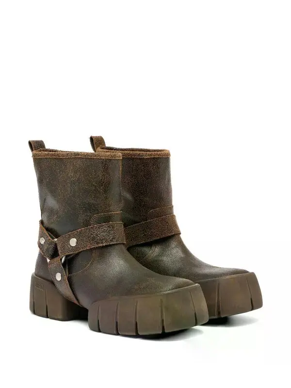 DIESEL® D-tex Tu Rugged-straps Leather Boots