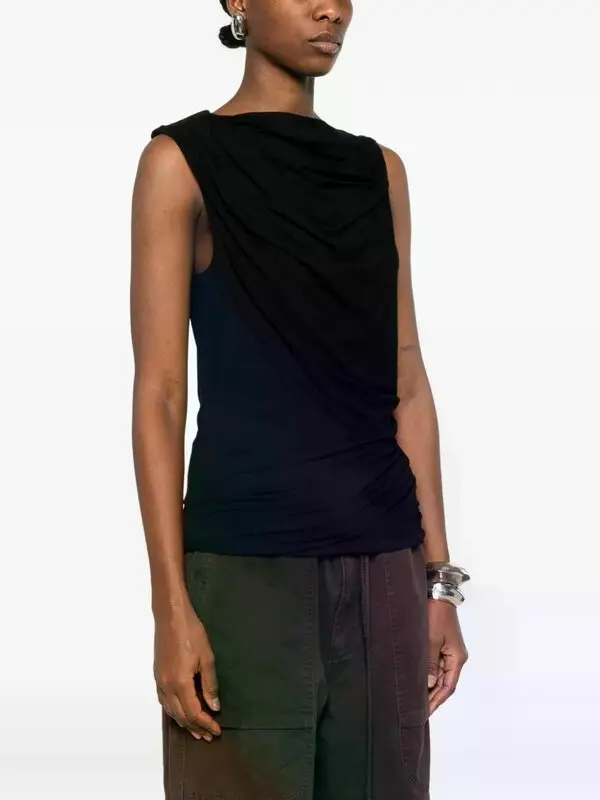 ENTIRE STUDIOS Sleeveless Draped Top - Black