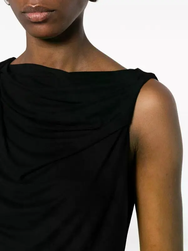 ENTIRE STUDIOS Sleeveless Draped Top - Black