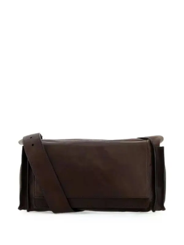 Miu Miu Utilitarian Leather Shoulder Bag