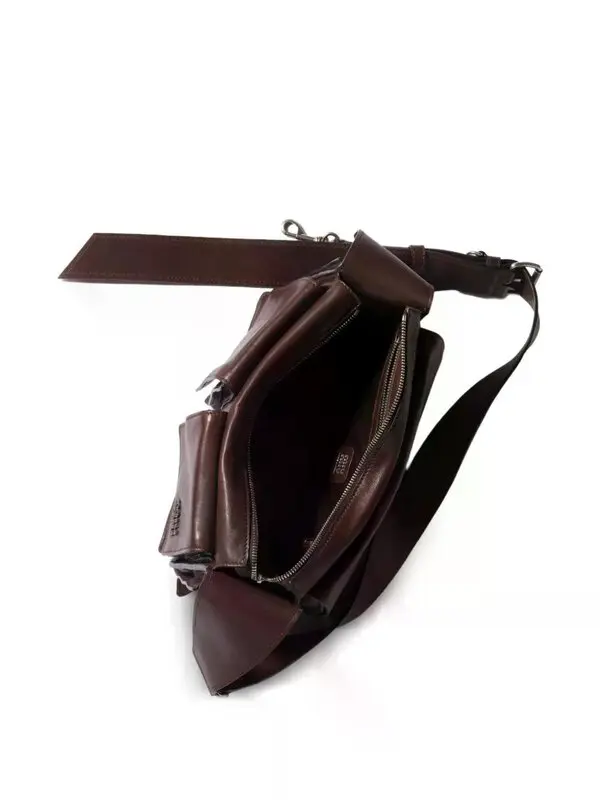 Miu Miu Utilitarian Leather Shoulder Bag
