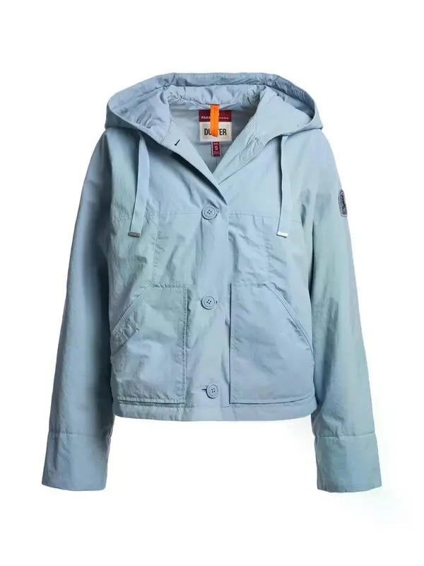 PARAJUMPERS Button-up Hooded Jacket - Blue
