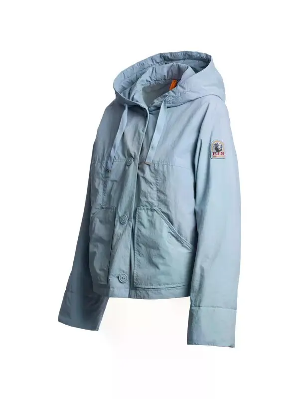 PARAJUMPERS Button-up Hooded Jacket - Blue