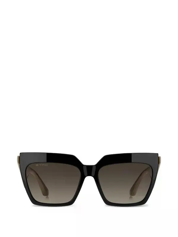 Etro Geometric Frame Tinted Lens Sunglasses