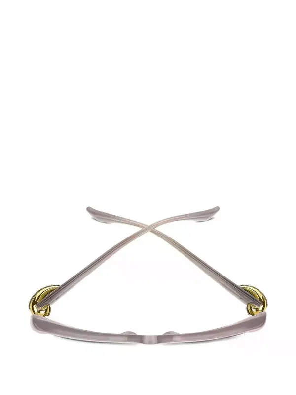 Etro Square Frame Sunglasses With Gold Tone Detail - Grey