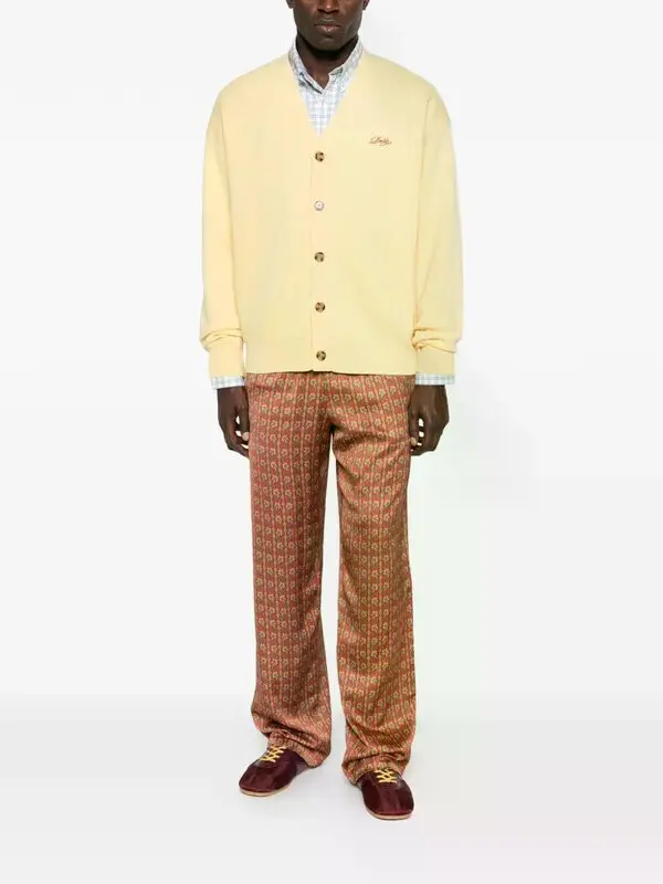 Drole De Monsieur Paisley Pattern Wide Leg Trousers