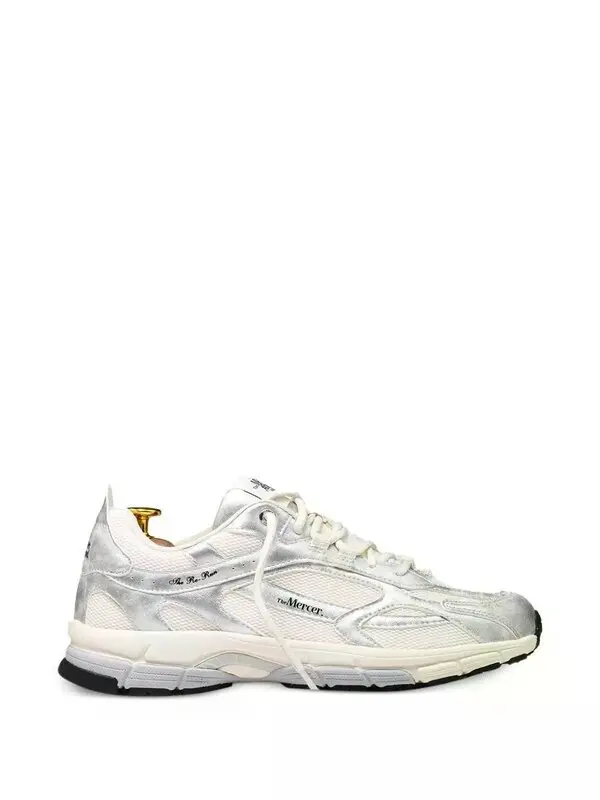 THEMERCER. Themercer The Re-run Metallic Panelled Sneakers