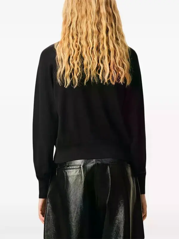 AMI Paris Wool Crewneck De Coeur Cardigan
