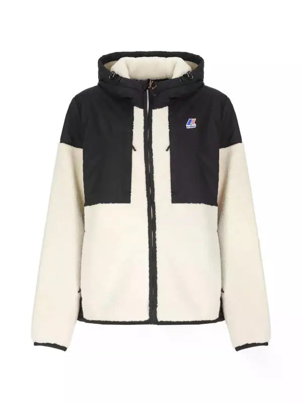 K-WAY Samson Fleece Jacket With Hood - Neutrals
