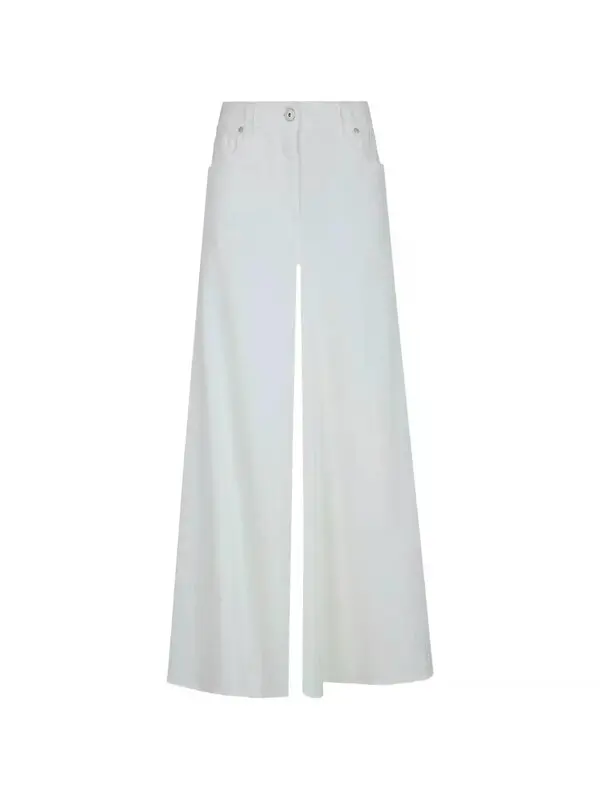 Brunello Cucinelli Wide Leg Jeans - White