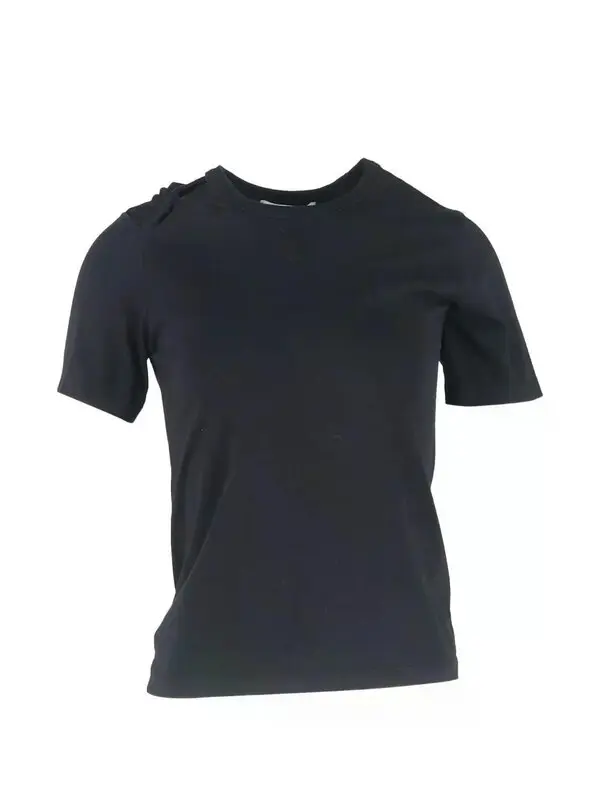 Victoria Beckham Cotton Cut-out T-shirt - Black