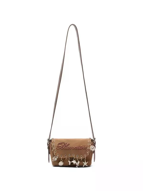 Blumarine Charm Detail Shoulder Bag - Neutrals