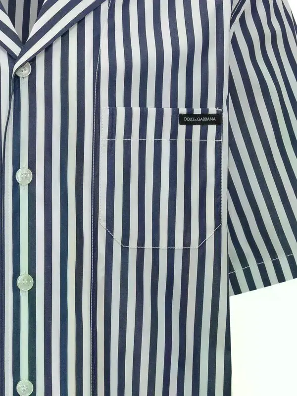Dolce & Gabbana Hawaii Striped Shirt
