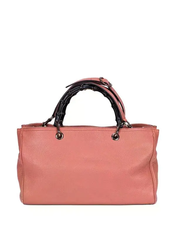 Gucci Bamboo Handle Leather Tote Bag