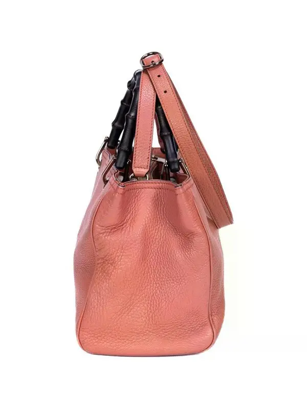 Gucci Bamboo Handle Leather Tote Bag