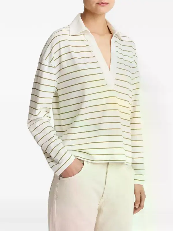 Vince Striped V-neck T-shirt