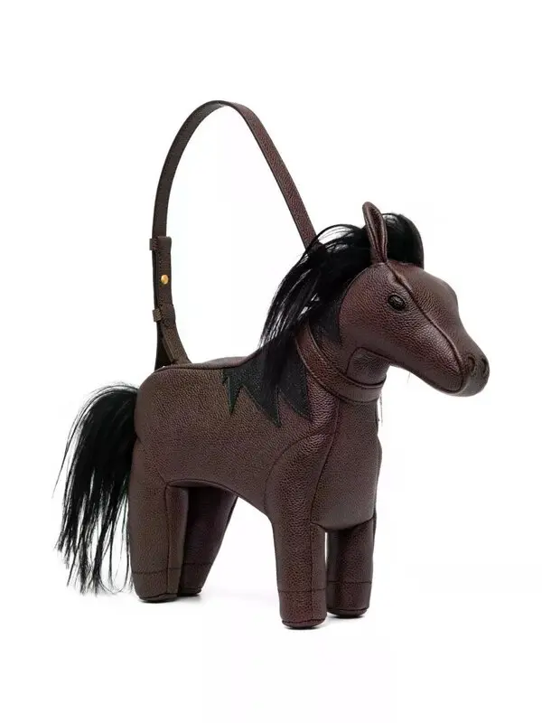 Thom Browne Horse Appliqué Shoulder Bag