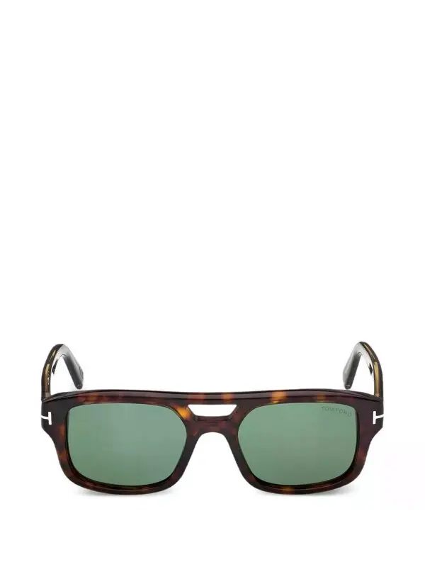 TOM FORD Square Frame Sunglasses - Brown