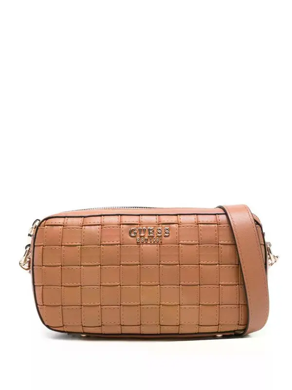 Guess Sandy Woven Cross Body Bag - Neutrals