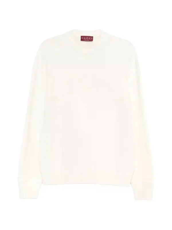 Gucci Logo-detail Sweater - Neutrals